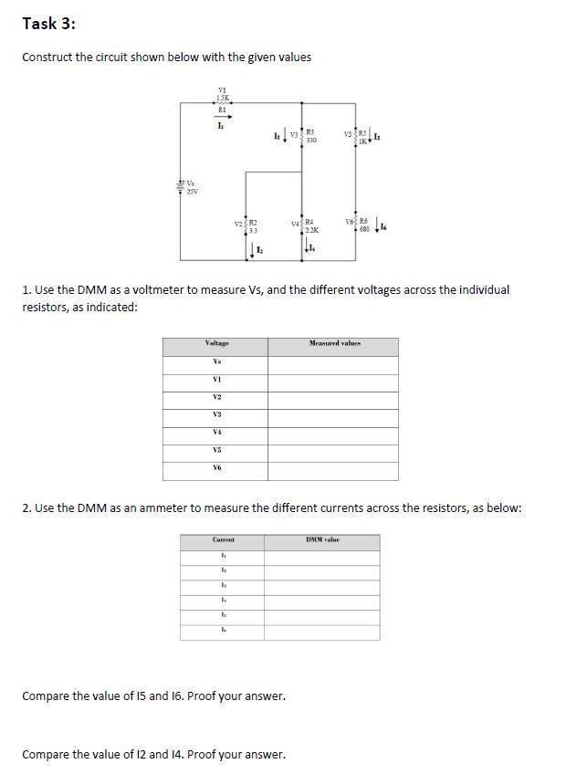 Solved Complete all following tasks By using Multisim. Task | Chegg.com