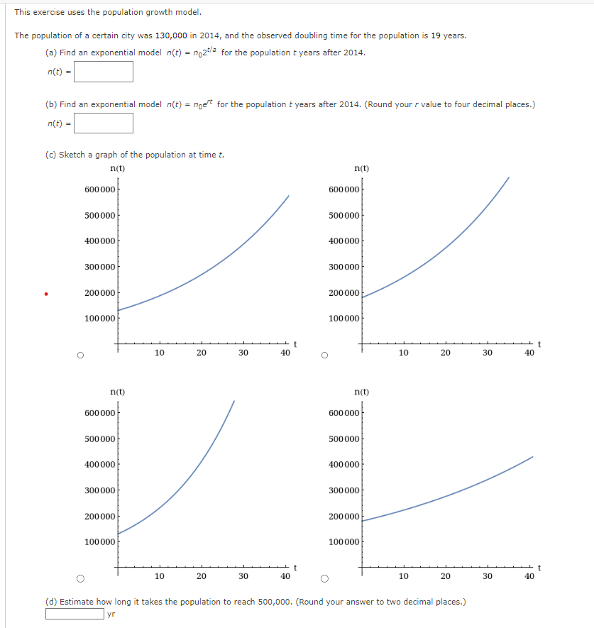Modeling Population Growth Answer Key Solved This Exercise U