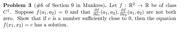 Solved Problem 3 (\#6 of Section 9 in Munkres). Let f:R2→R | Chegg.com