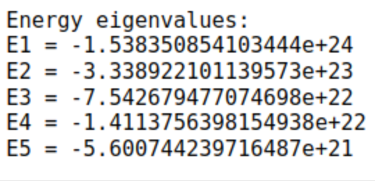 Solved I am running the following code to get the energy | Chegg.com