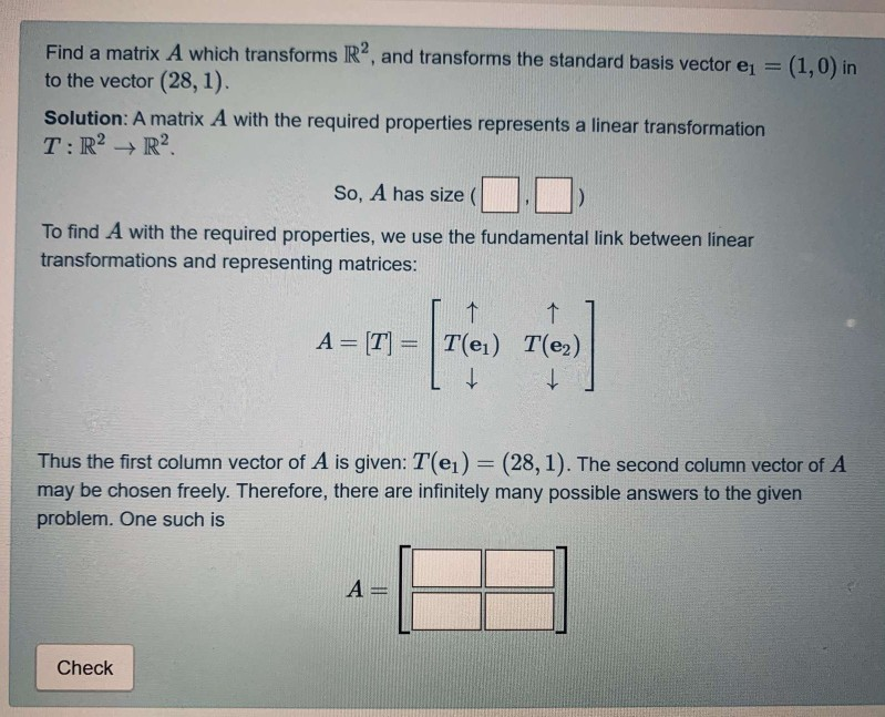 Solved Find two matrices A and B which transform R", while | Chegg.com