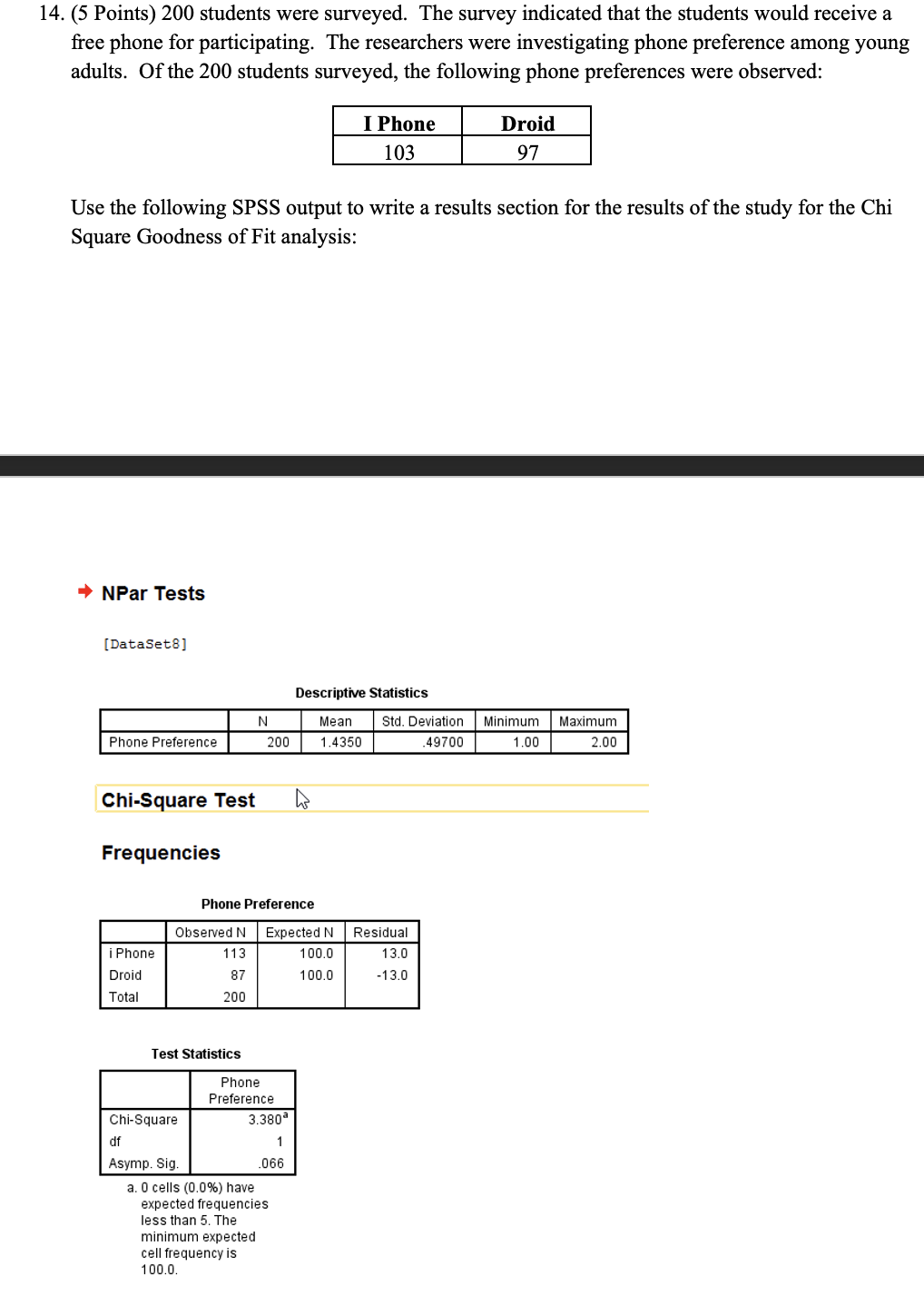 Solved (5 ﻿Points) 200 ﻿students were surveyed. The survey | Chegg.com