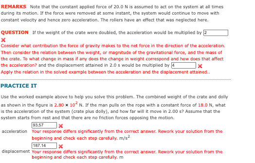 Solved REMARKS Notice how the problem breaks down into three | Chegg.com