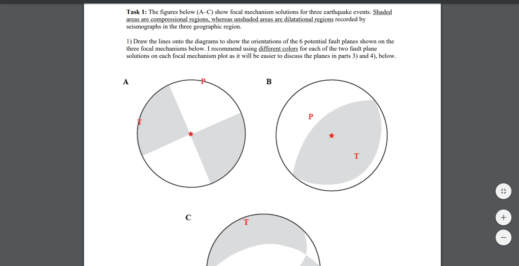 Solved Draw the lines onto the diagrams to show | Chegg.com
