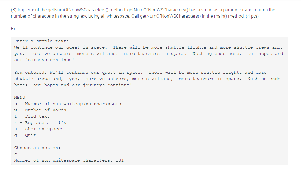 Solved 9.24 LAB*: Program: Authoring assistant (1) Prompt | Chegg.com