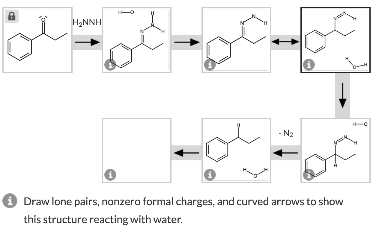 Solved The Wolff–Kishner reaction uses hydrazine (H2NNH2) | Chegg.com
