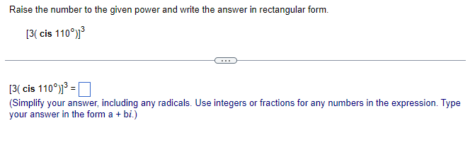 Solved Raise the number to the given power and write the | Chegg.com