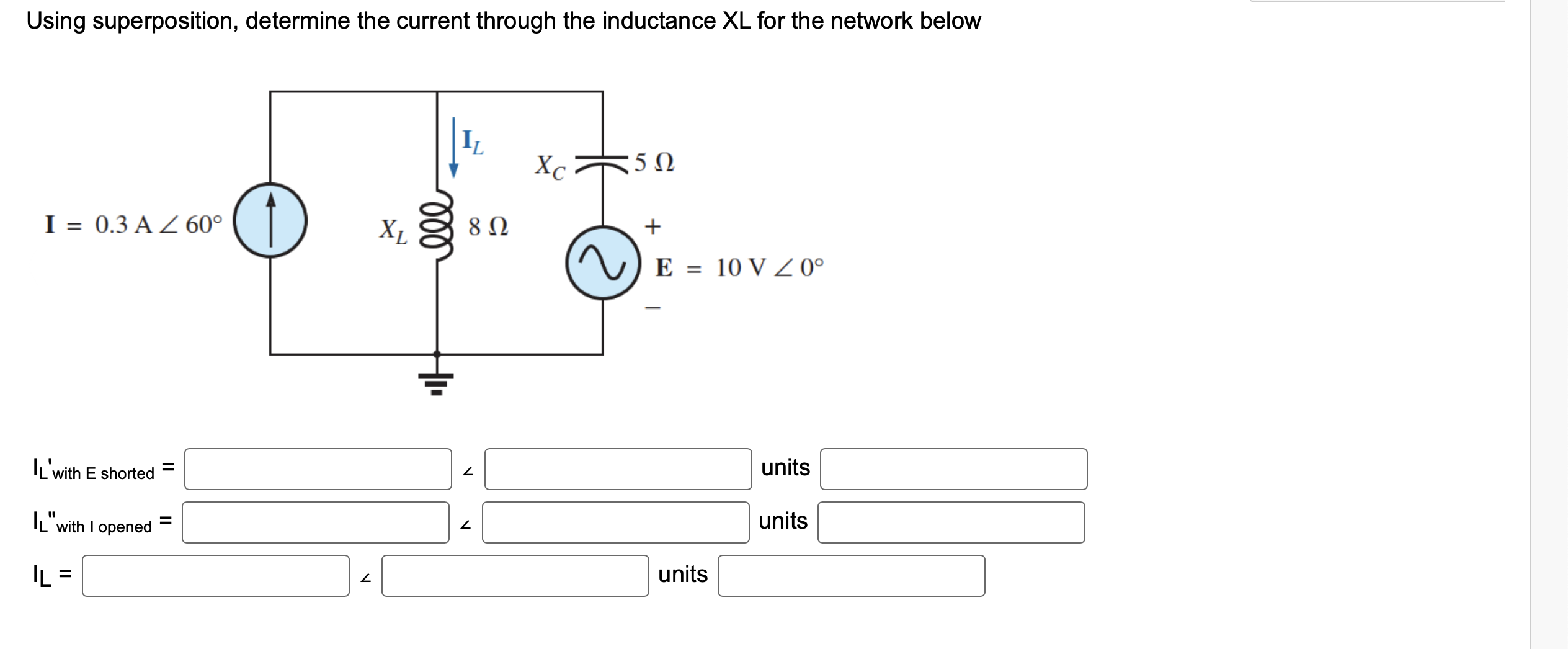 Solved Using superposition, determine the current through | Chegg.com
