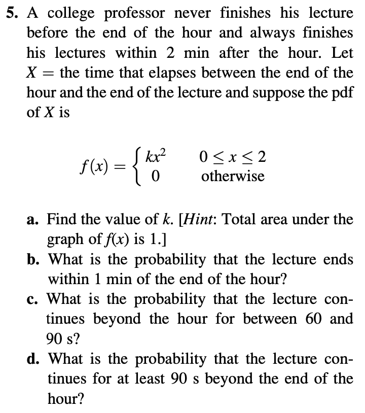Solved E. Find the cdf of X, F(x) = P(X
