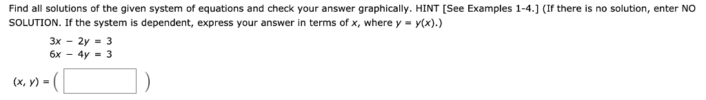 Solved Find All Solutions Of The Given System Of Equations