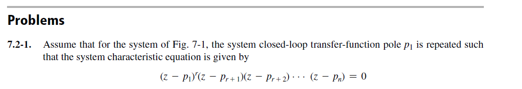 Solved .2-1. Assume that for the system of Fig. 7-1, the | Chegg.com