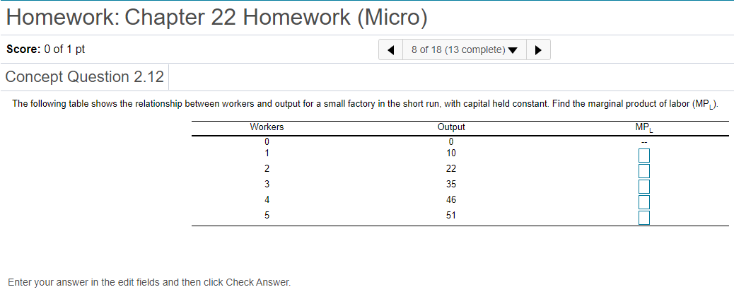 Solved Homework: Chapter 22 Homework (Micro) Score: 0 of 1 | Chegg.com