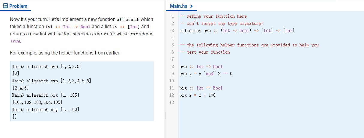 Solved Problem Now it's your turn. Let's implement a new | Chegg.com