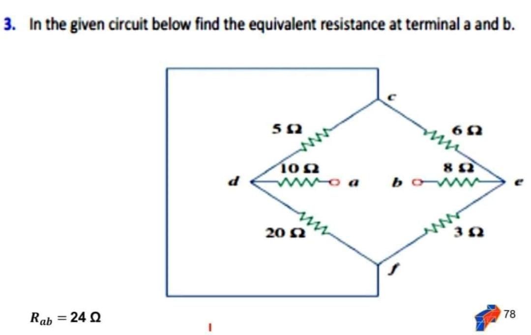 Solved 3. In the given circuit below find the equivalent | Chegg.com