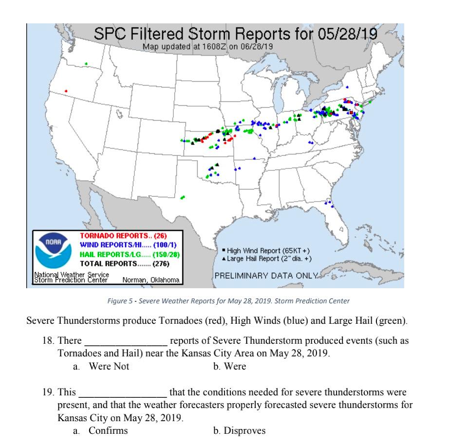 Solved SPC Filtered Storm Reports for 05/28/19 Map updated | Chegg.com