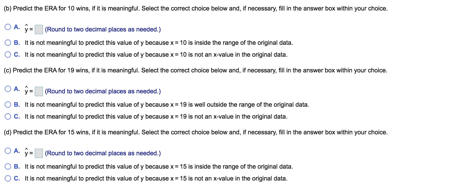 Solved The accompanying data are the number of wins and the | Chegg.com
