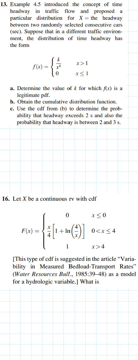 Solved 13. Example 4.5 introduced the concept of time | Chegg.com