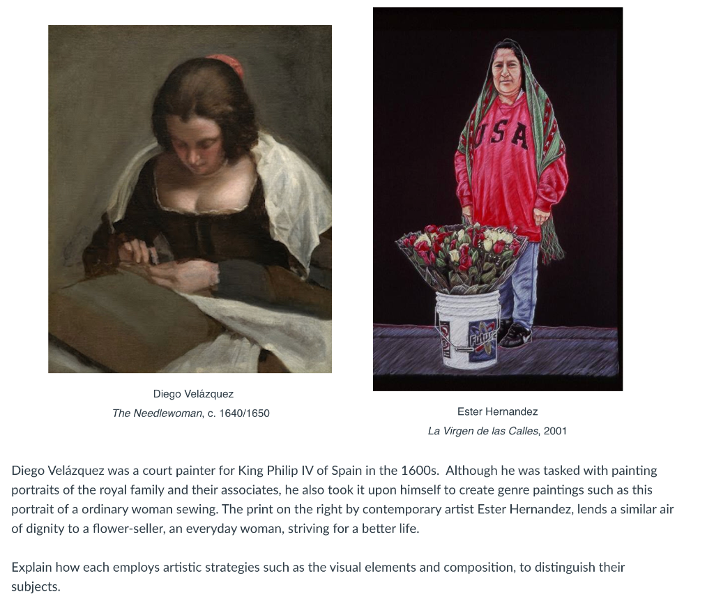 NSA Future Diego Velázquez The Needlewoman, c. | Chegg.com