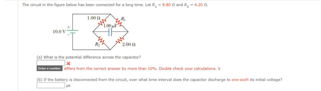 Solved e circuit in the figure below has been connected for | Chegg.com