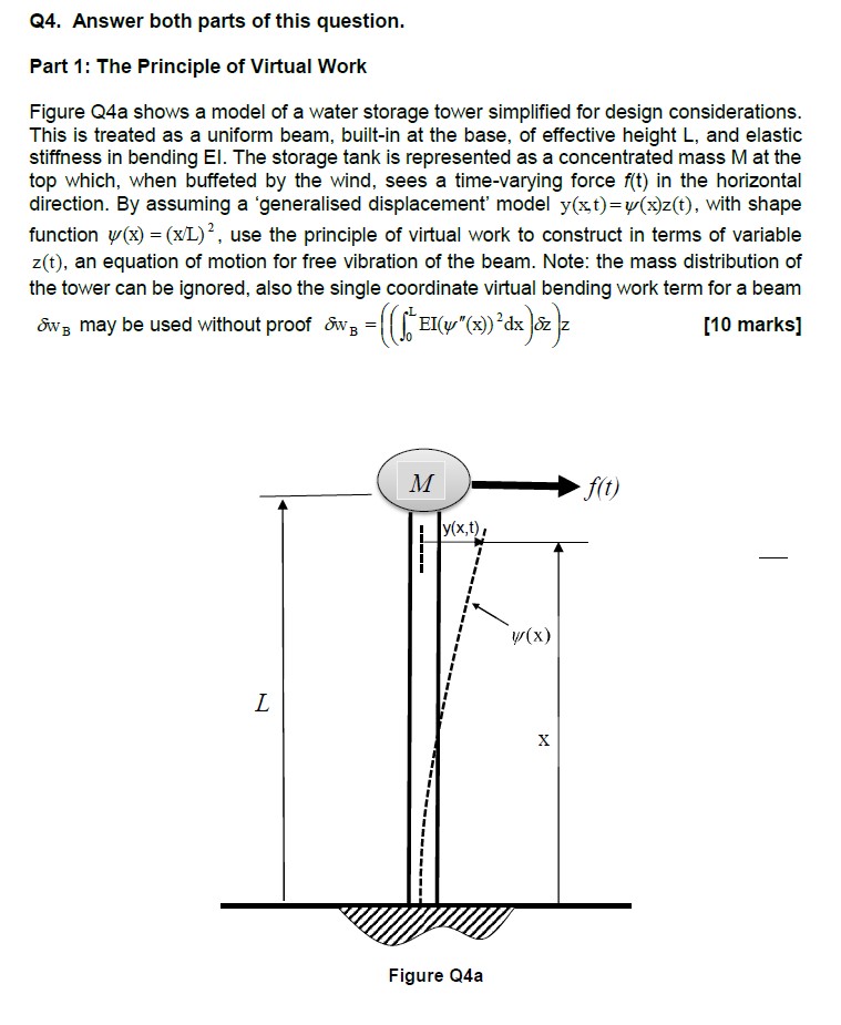 Solved Q4. Answer both parts of this question. Part 1: The | Chegg.com