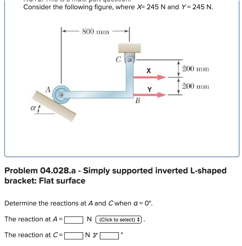 Solved Consider the following figure, where X- 245 N and | Chegg.com