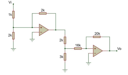 Solved Vi input and Vo output voltages are shown in the | Chegg.com
