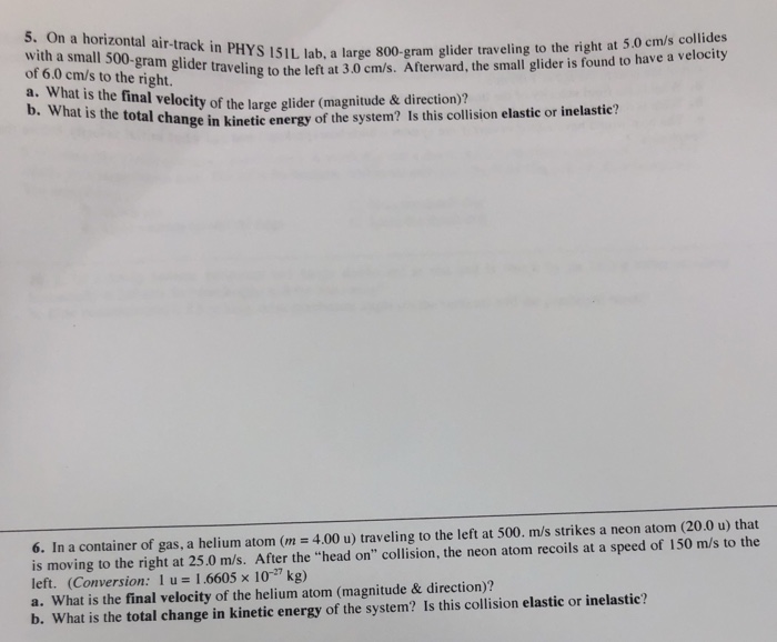 Solved Space with an initial rightward velocity of 300 m/s. | Chegg.com