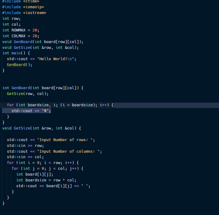 Solved Simply trying to iterate over a 2D array and make | Chegg.com
