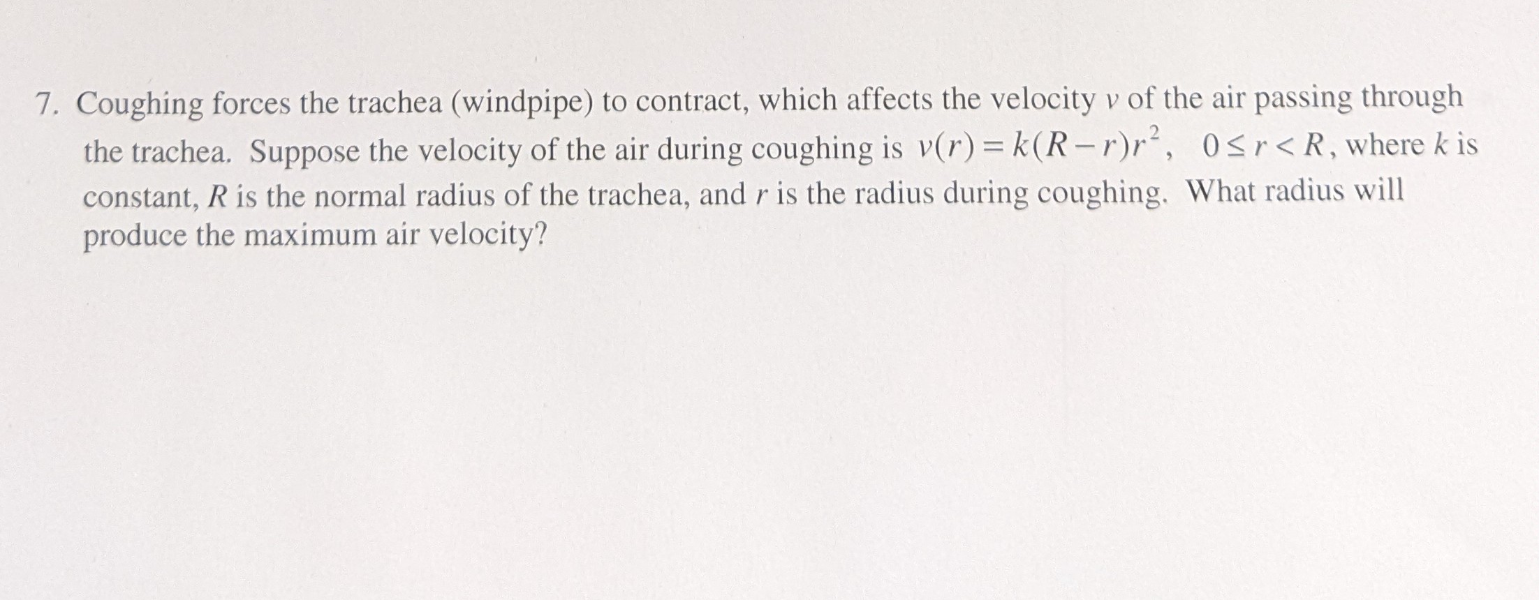Solved 7. Coughing forces the trachea (windpipe) to | Chegg.com
