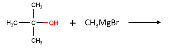 Solved H₂C CH3 | -C-OH 1 CH3 + CH3MgBr | Chegg.com