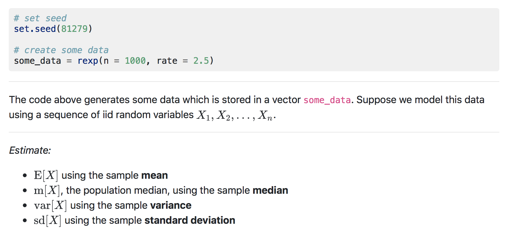 Solved # set seed set.seed(81279) # create some | Chegg.com