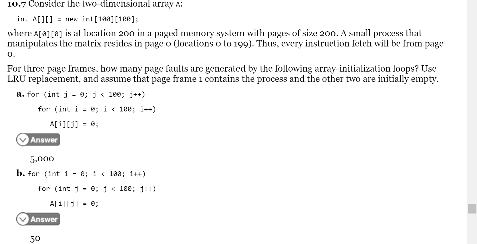 Solved 10.7 is a practice problem in the book with the | Chegg.com