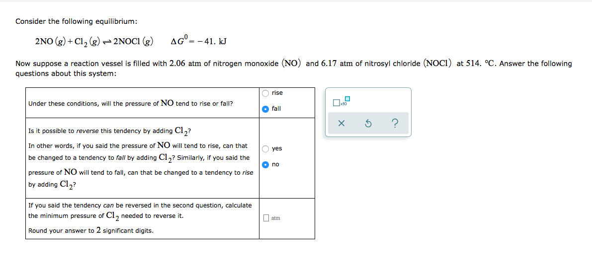 Solved Consider the following equilibrium: 2NO(g) + C12() → | Chegg.com Solved Consider the following equilibrium: 2NO(g) + C12() → | Chegg.com