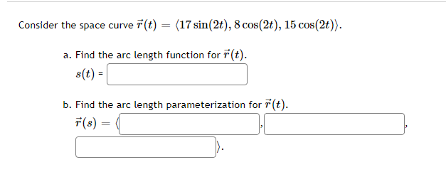 Solved Consider the space curve | Chegg.com