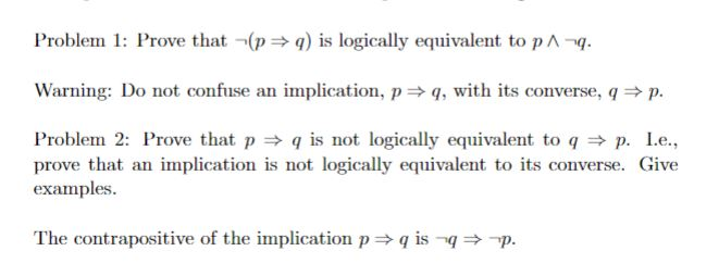 Solved Problem 1: Prove that (p = q) is logically equivalent | Chegg.com