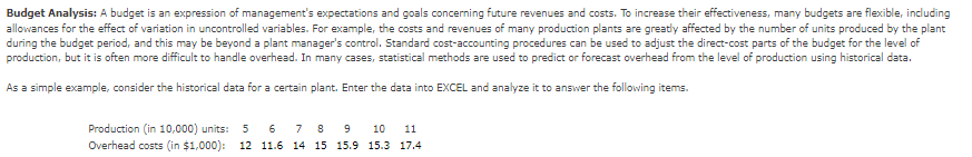Budget Analysis: A budget is an expression of | Chegg.com