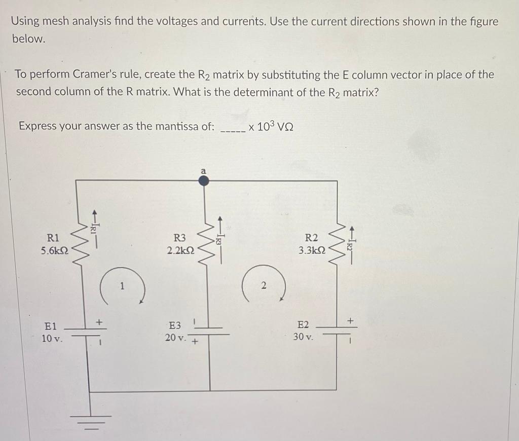 Solved Using mesh analysis find the voltages and currents. | Chegg.com