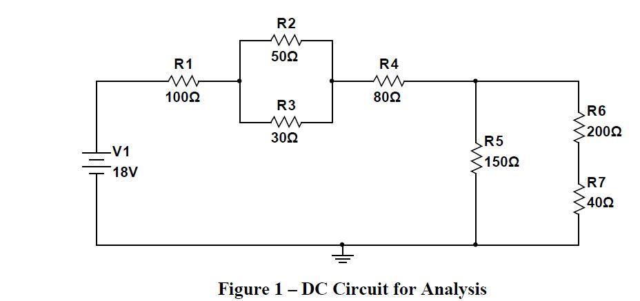 Solved Task 1: DC Circuit Theory (20 Marks) For the circuit | Chegg.com