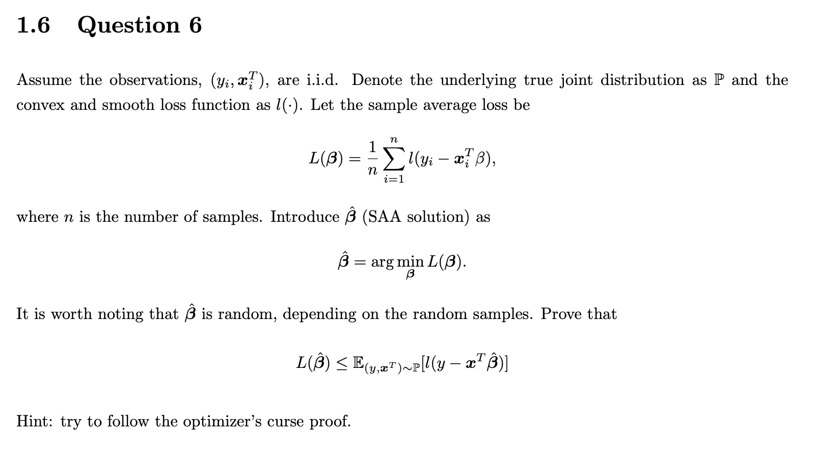 Solved Assume the observations, (yi,xiT), are i.i.d. Denote | Chegg.com