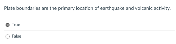 Solved Plate boundaries are the primary location of | Chegg.com