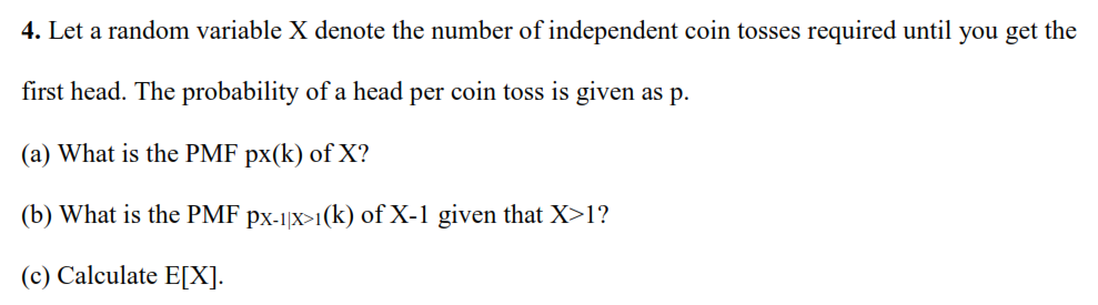 Solved 4. Let a random variable X denote the number of | Chegg.com
