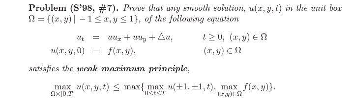 Solved Problem (S'98, #7). Prove that any smooth solution, | Chegg.com