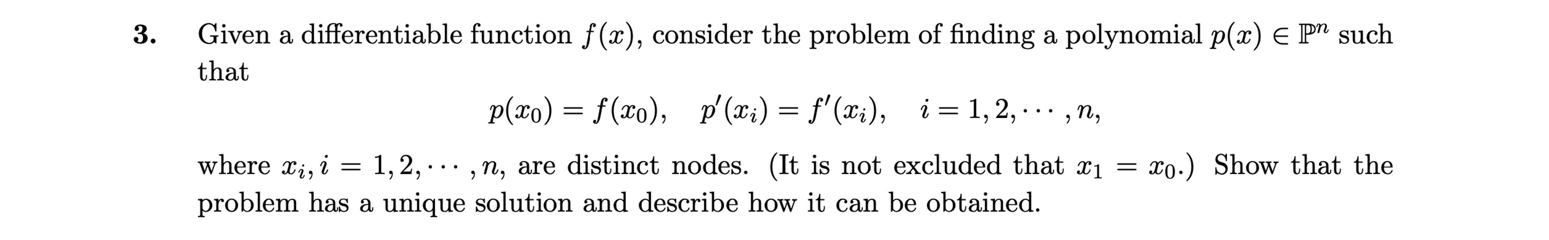 Solved Given a differentiable function f(x), ﻿consider the | Chegg.com