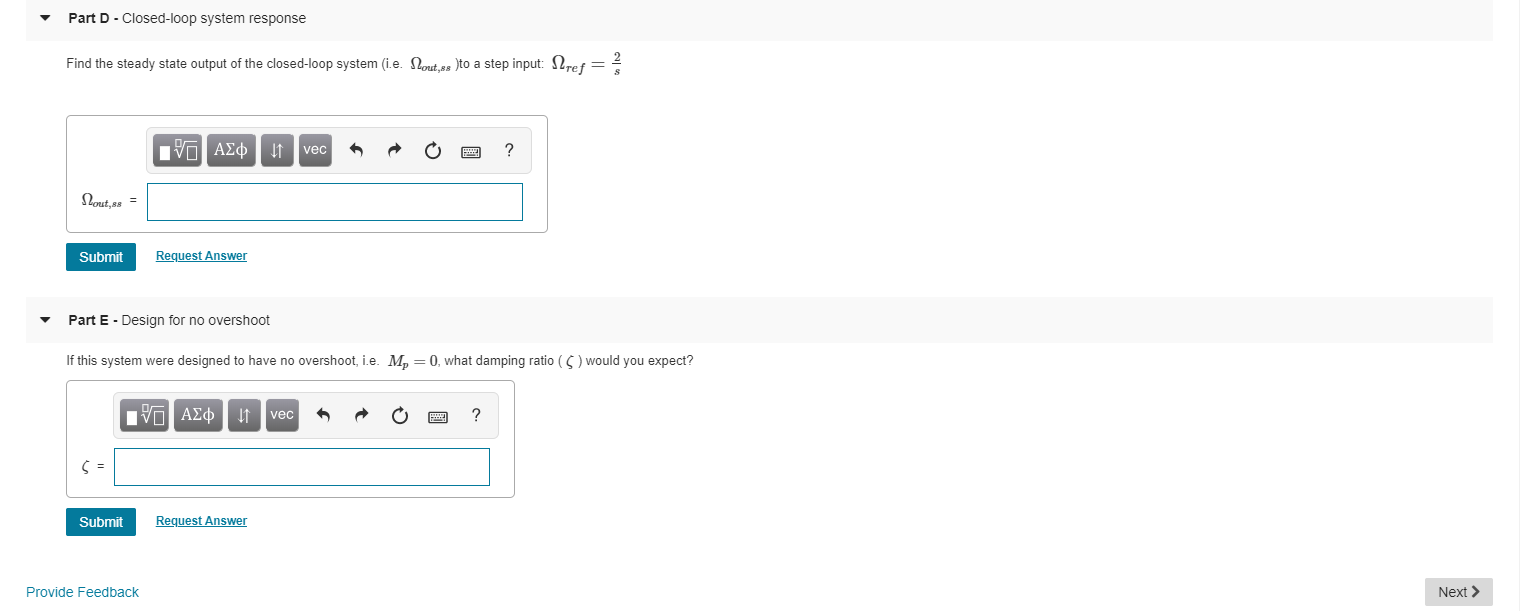 Solved 2nd Order System Response