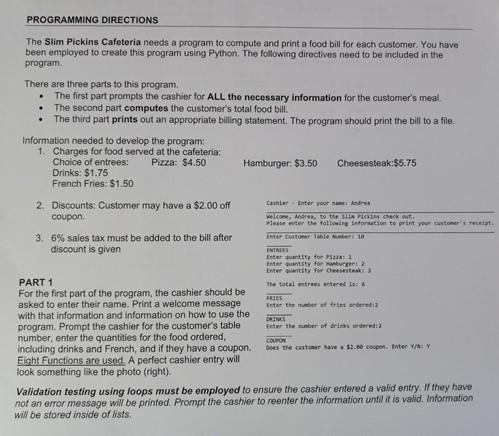 Solved I only need assistance (ASAP please ) with PART 1 | Chegg.com