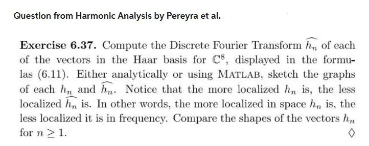 Solved Exercise 6.37. Compute the Discrete Fourier Transform | Chegg.com