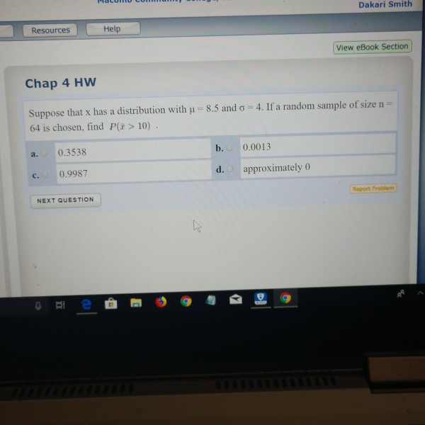 Solved Dakari Smith Help Resources View eBook Section Chap 4 | Chegg.com