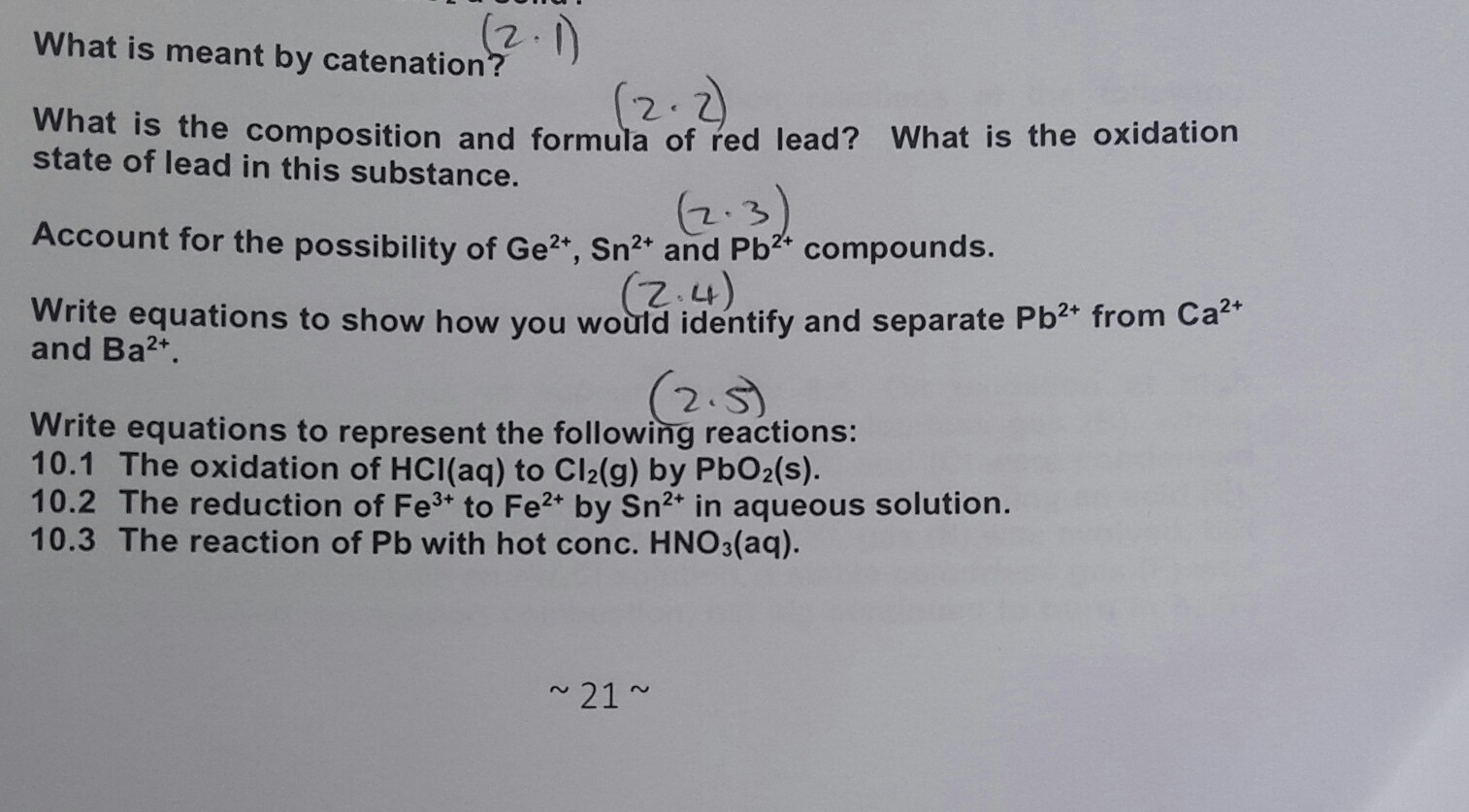 Solved What is meant by catenation 2. 2 hat is the | Chegg.com