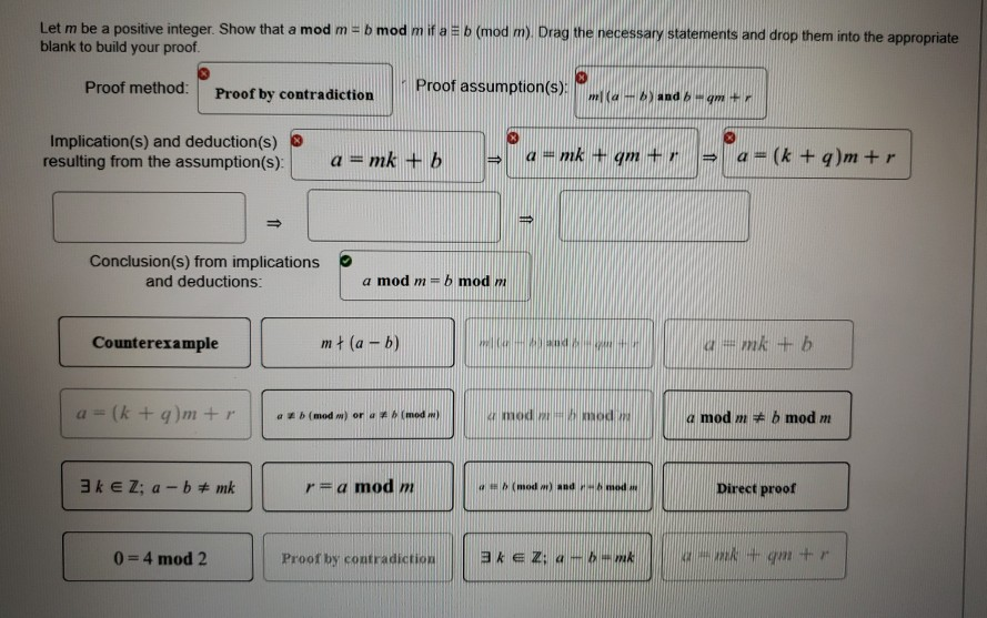 Solved Let m be a positive integer. Show that a mod m - b | Chegg.com