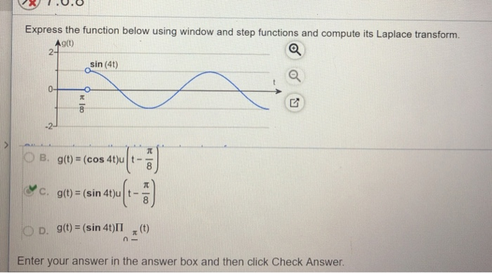 Solved Express The Function Below Using Window And Step